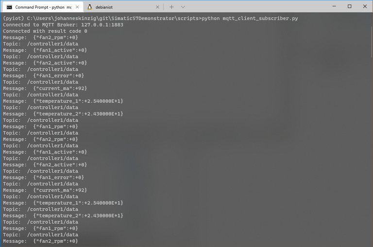 MQTT Client mit Python - Subscriber (unverschlüsselt / plaintext) - Siincos – Apps & IoT